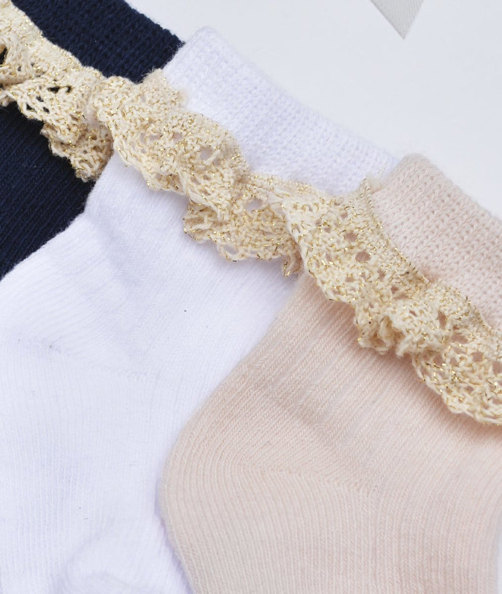 Lace Socks - Light Blue